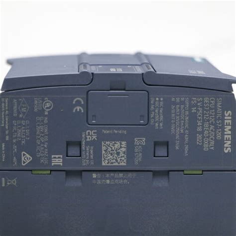 New Siemens Simatic S7 1200 Cpu Module 6es7212 1be40 0xb0 With Fast Ship