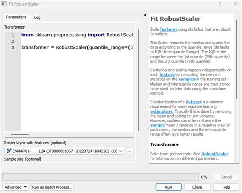 Fit Robustscaler — Enmap Box 3 314 Documentation