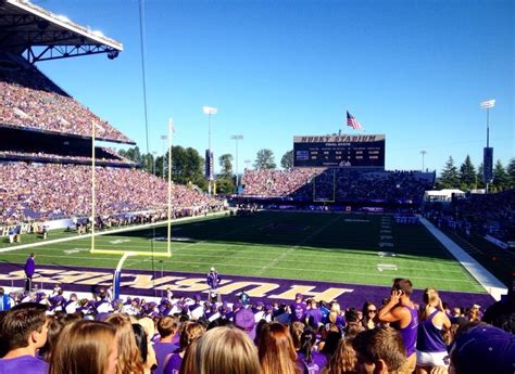 Husky Stadium At Night