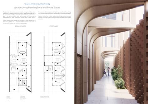 Architecture Project Cork And Clay Integration In Modular Living Spaces Crafted For Community