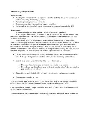 Mla Format For Direct Quotes QuotesGram