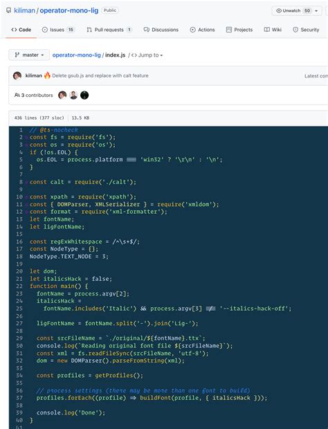 Create Ligature Issue Kiliman Operator Mono Lig GitHub