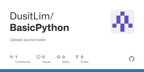 GitHub DusitLim BasicPython Upload Source Code