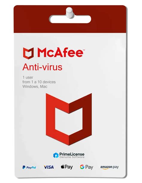 Purchase Mcafee Antivirus Product Key Primelicense