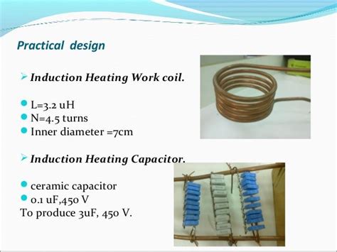 Practical Design Induction Heating Work Coil L 3 2 UH N 4 5 Turns Inner Diameter 7cm Induction