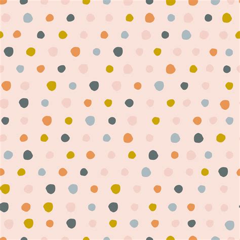 Simple And Colourful Polka Dot Seamless Pattern Vector Dotted Texture