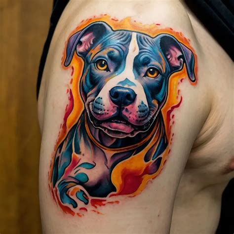 Pitbull Tattoos Meaning Symbolism 118 Designs Hbtat2