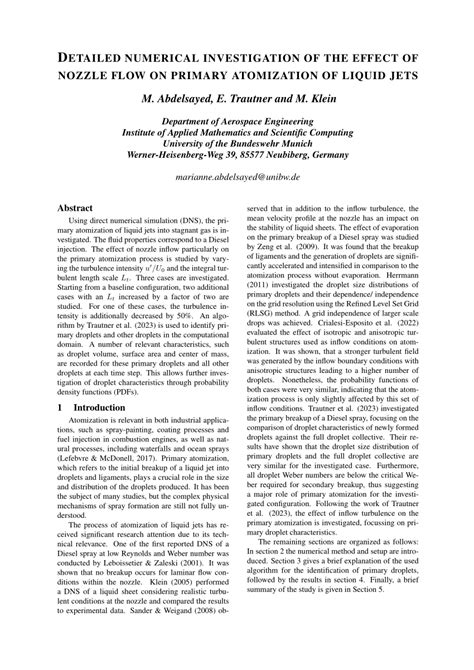 Pdf Detailed Numerical Investigation Of The Nozzle Flow On The