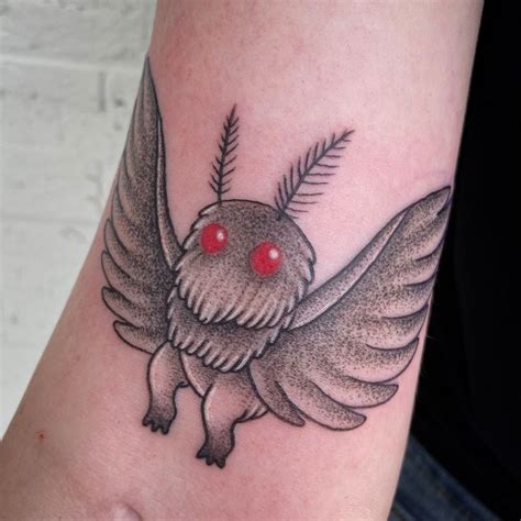 Moth Man Tattoo Cute Mothman Tattoo Simple Mothman Tattoo Ideas