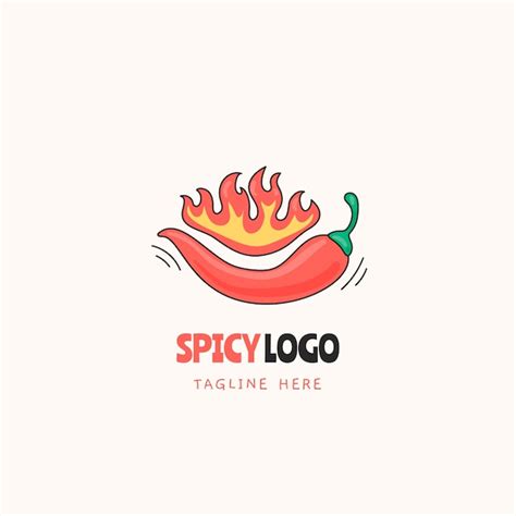 Free Vector Hand Drawn Spicy Logo Design