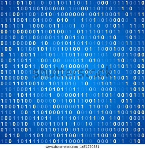 Blue Screen Computer Binary Code Program Stock Vector Royalty Free