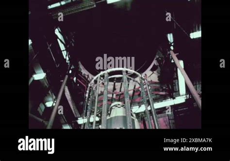 1960 Test Hardware For A Missile Is Tested In A Vacuum Chamber Stock