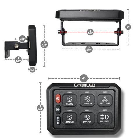 Rgb Switch Panel Multi Light Led Controller Extreme Led Light Bars