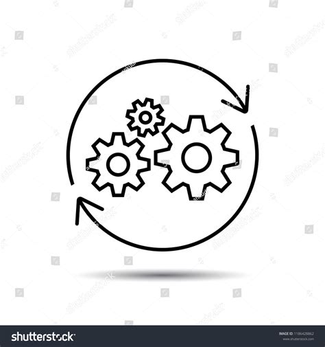 Operations Icon Vector Business Management Stock Vector Royalty Free Shutterstock