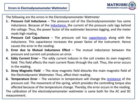 Electrical Measurements And Instrumentation Electrodynamometer Type Instruments Pdf