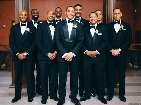 Black Suit Wedding