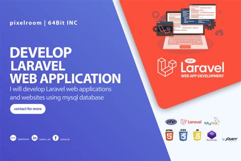 develop laravel web applications and website using mysql by pixelroom