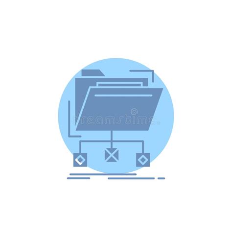 Backup Data Files Folder Network Glyph Icon Stock Vector Illustration Of Business Laptop