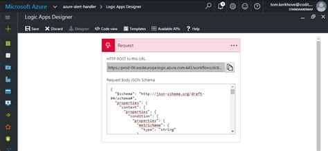Handling Azure Alerts With Azure Logic Apps