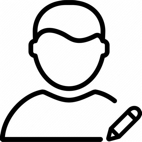 Edit User Account Avatar Man Person Profile Icon Download On