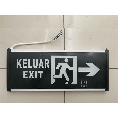Jual Led Lampu Darurat Emergency Exit Bahan Kaca Shopee Indonesia