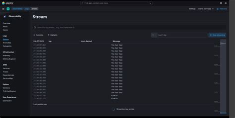 elasticsearch can be the refresh interval value in kibana stream