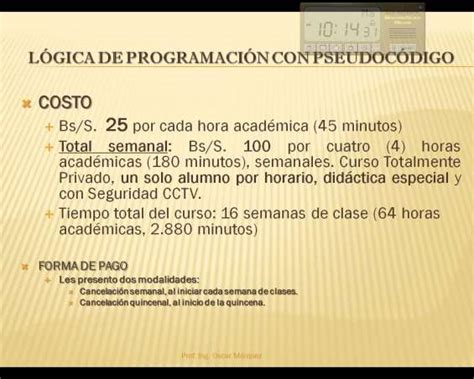 Curso De Lógica De Programación Con Pseudocódigo En Caracas Cursos Clases 207638