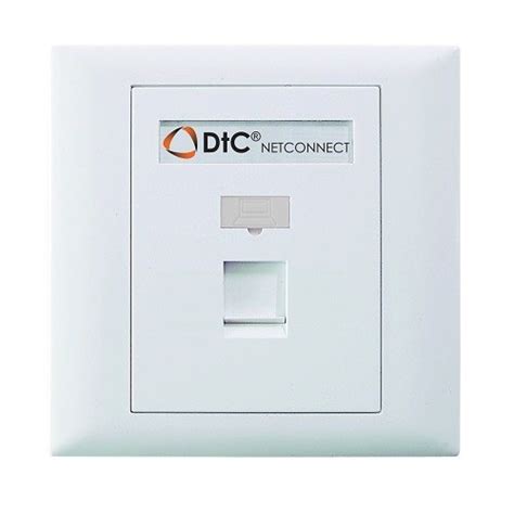 Jual Dtc Netconnect 2102301 Faceplate British 1 Port With Shutter