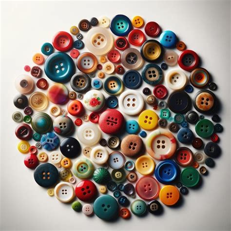 Premium Photo An Image Of Various Buttons Of Different Sizes Shapes