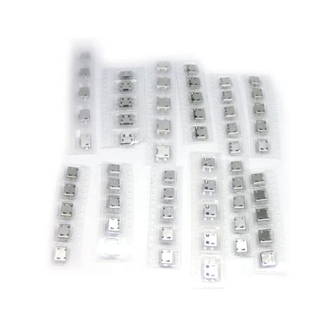 60pcslot 5 Pin Smt Socket Connector Micro Usb Typ Vicedeal