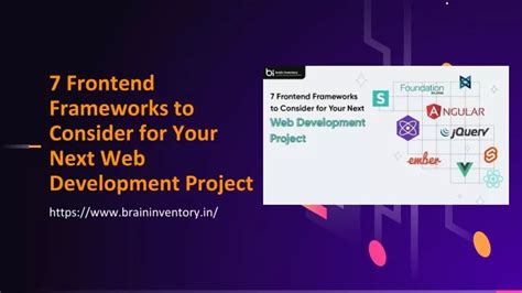 ppt 7 frontend frameworks to consider for your next web development