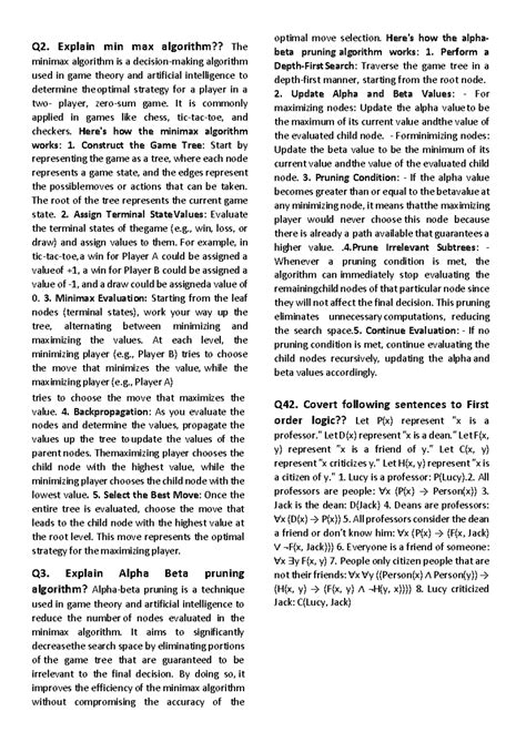 Ai End Sem 2023 Hiroshima Fly High Q2 Explain Min Max Algorithm