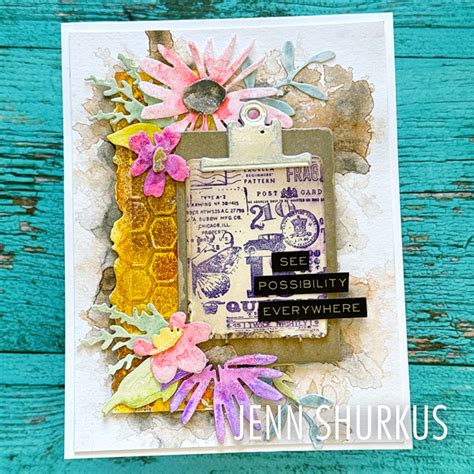 Sizzix 2d Texture Fades Embossing Folder W11pk Thinlits Set Vault S