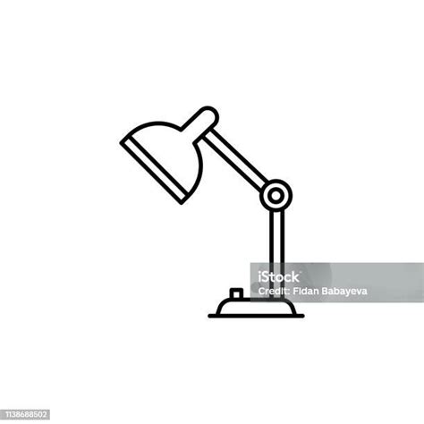 데스크 램프 라이트 아이콘 교육의 요소 그림입니다 기호와 기호는 웹 로고 모바일 앱 Ui Ux에 사용할 수 있습니다 가구에 대한 스톡 벡터 아트 및 기타 이미지 Istock