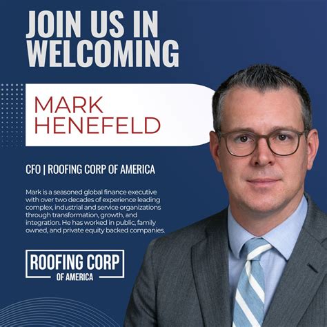 Please Join Us In Welcoming Rcas New Chief Financial Officer Mark