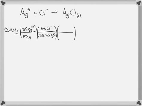 Solved From The Concentration Of Standard Silver I Nitrate Solution