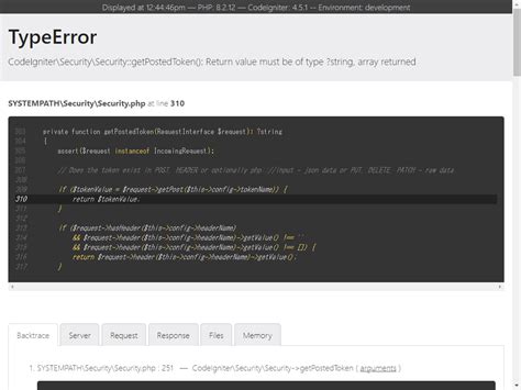 Codeigniter4 コアの Typeerror 500 をカスタム例外ハンドラで掴み 400 にした話