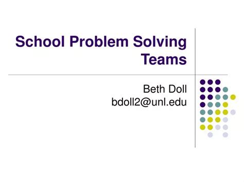 Ppt School Problem Solving Teams Powerpoint Presentation Free