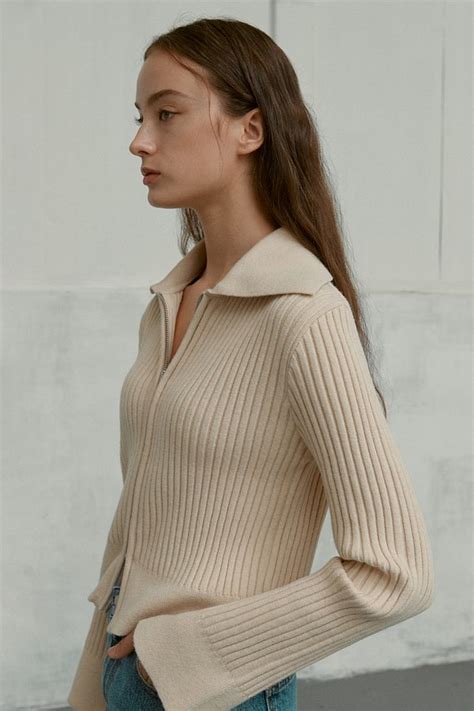 10month텐먼스 셀럽착용★ 투웨이 골지 집업 가디건 Sivillage 에스아이빌리지