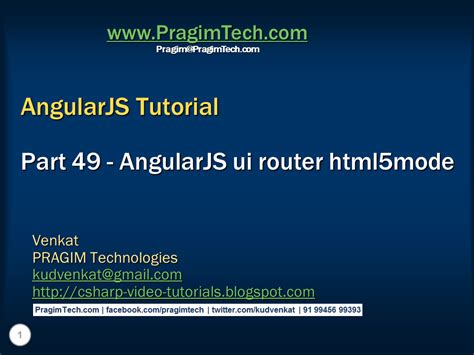 Sql Server Net And C Video Tutorial Angularjs Ui Router Html5mode