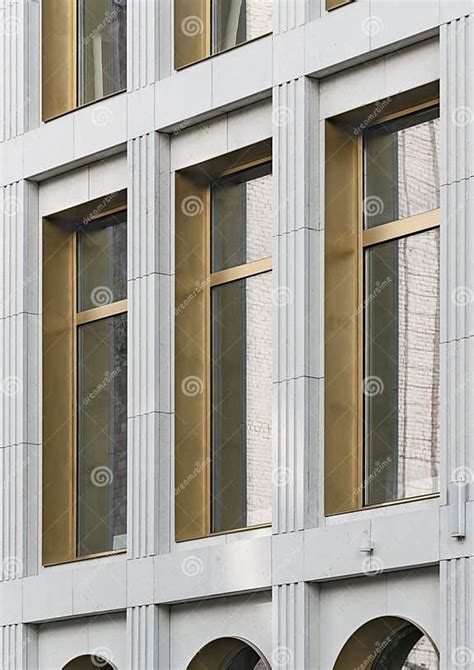 Fragment Of Diagonal View Of The Cameo Apart Hotel Building In Moscow Stock Image Image Of