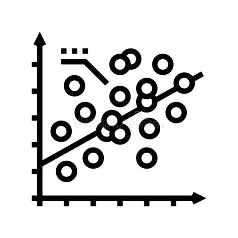 Regression Graph Machine Learning Line Icon Vector Illustration Stock Vector Illustration Of