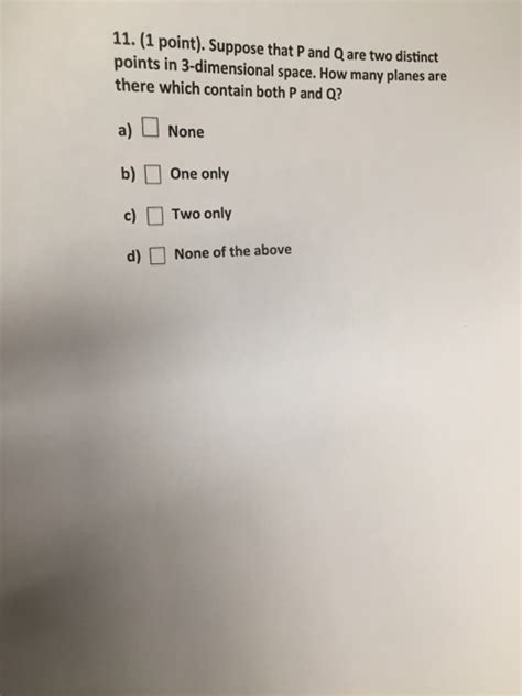 solved suppose that p and q are two distinct points in