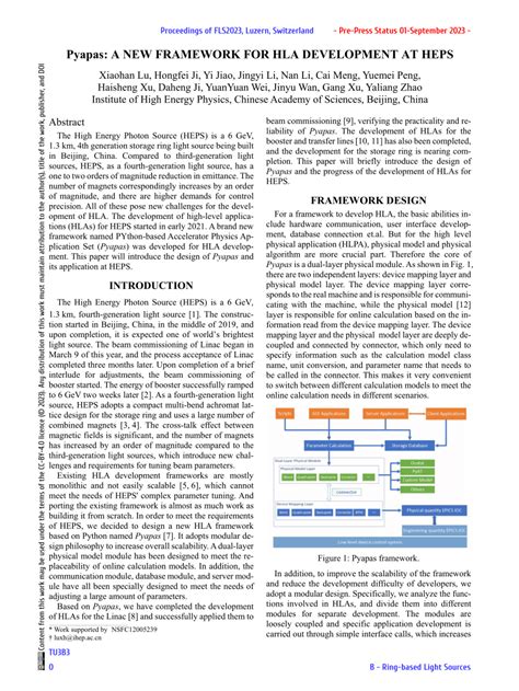 Pdf Pyapas A New Framework For High Level Application Development At Heps