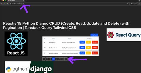 Reactjs 18 Python Django Crud Create Read Update And Delete With