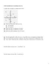 Coordinates 1 Docx Ch12 Introduction To Coordinates Set 1 Q Consider The Rectangular