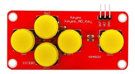 Mini Teclado Keypad Adkeypad Com 5 Botões Para Arduino Mercadolivre