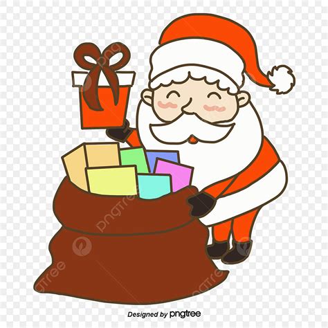 산타클로스 선물 일러스트 장경 섭화 한국 한국 스타일 큐트 섭화 Png 일러스트 및 Psd 이미지 무료 다운로드 Pngtree