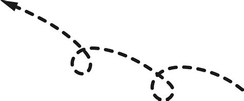 Hand Drawn Dashed Arrow Shape 21999466 Png