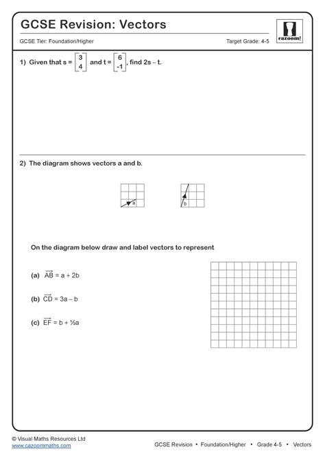 Vectors Cse Questions Gcse Revision Questions